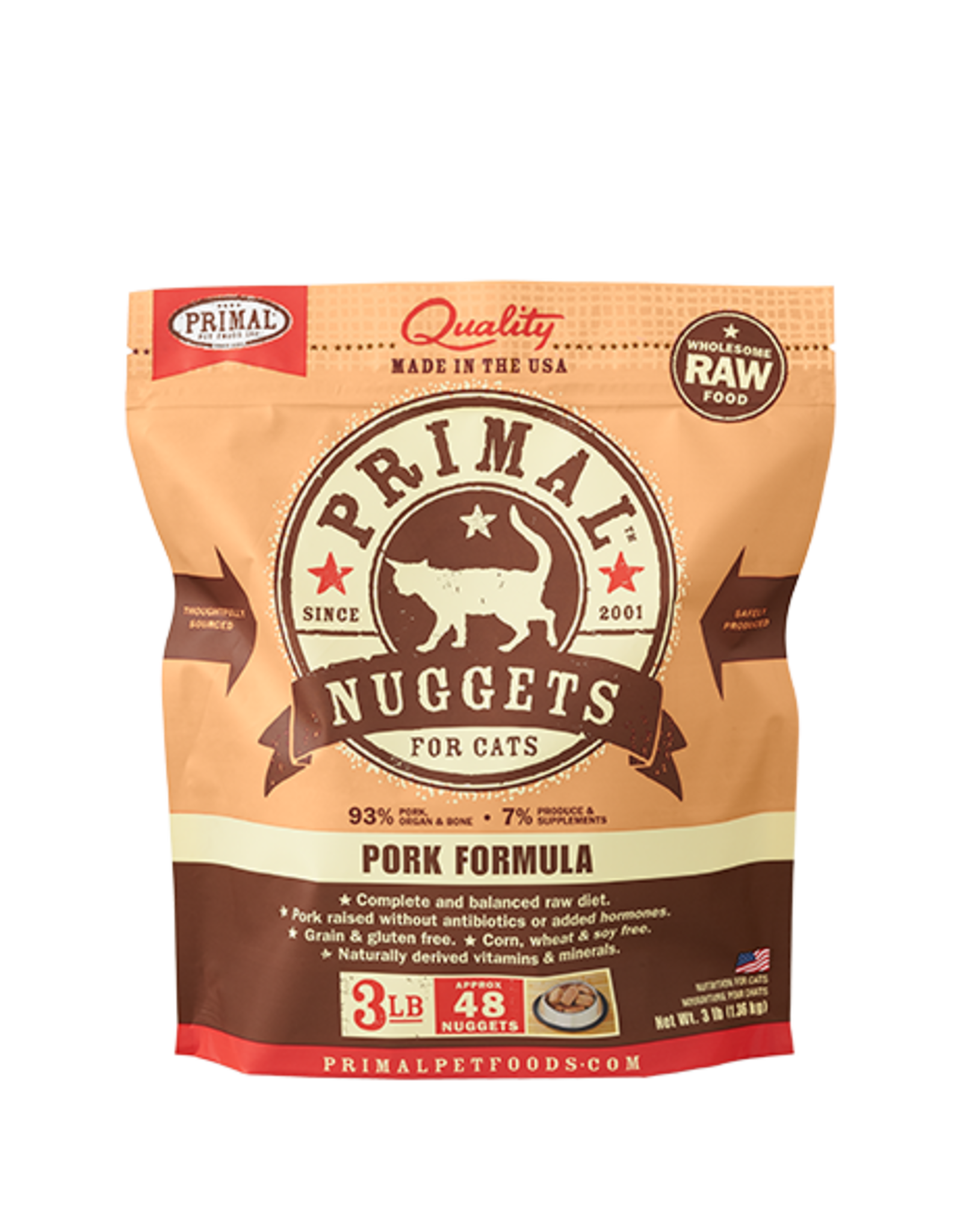 Primal Pet Foods Feline Raw Pork Nuggets 3lbs – The Mercantile and Feed ...